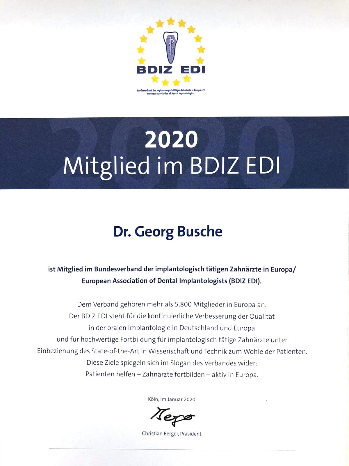Dentist in Aachen & expert in implantology | Dr. Georg Busche